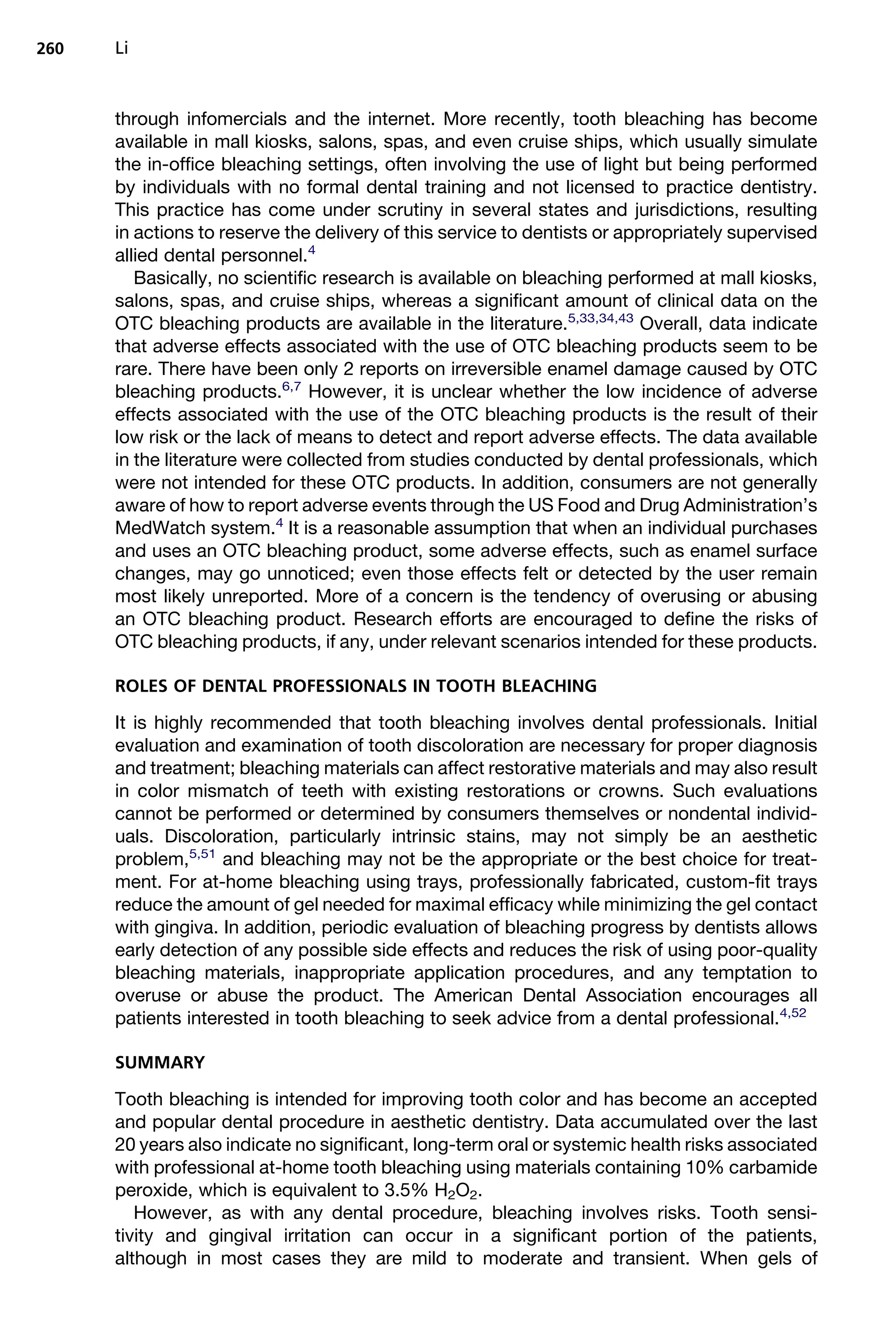 Safety Controversies in Tooth Bleaching | PDF