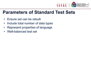 Towards Standardizing Evaluation Test Sets for Compound Analysers | PPT