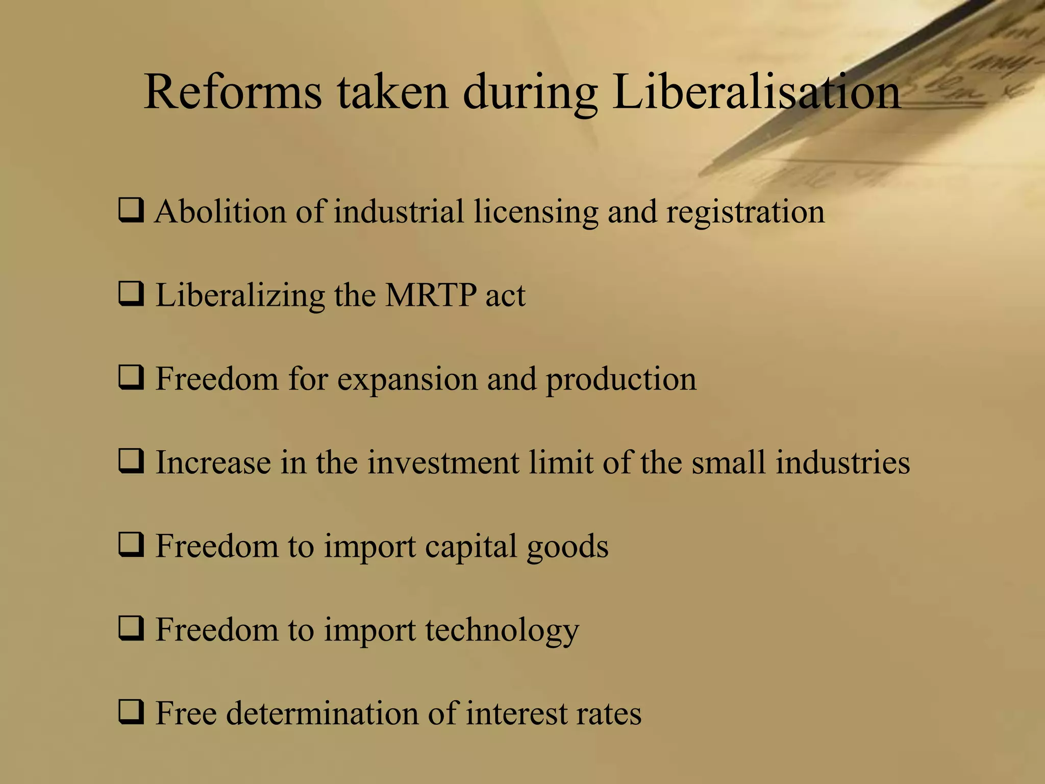 Liaberalisation ppt | PPTX