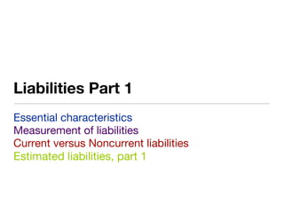 Liabilities lec1 | PPT