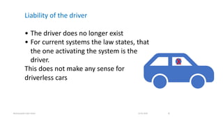 Liability of driverless cars | PPT