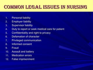 Liability of nurses thirumurugan | PPT