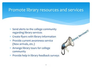 Liaison librarians: A plan of action | PPT