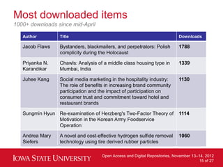 Open Access and Digital Repositories | PDF