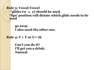 Liaisons and glides | PPT