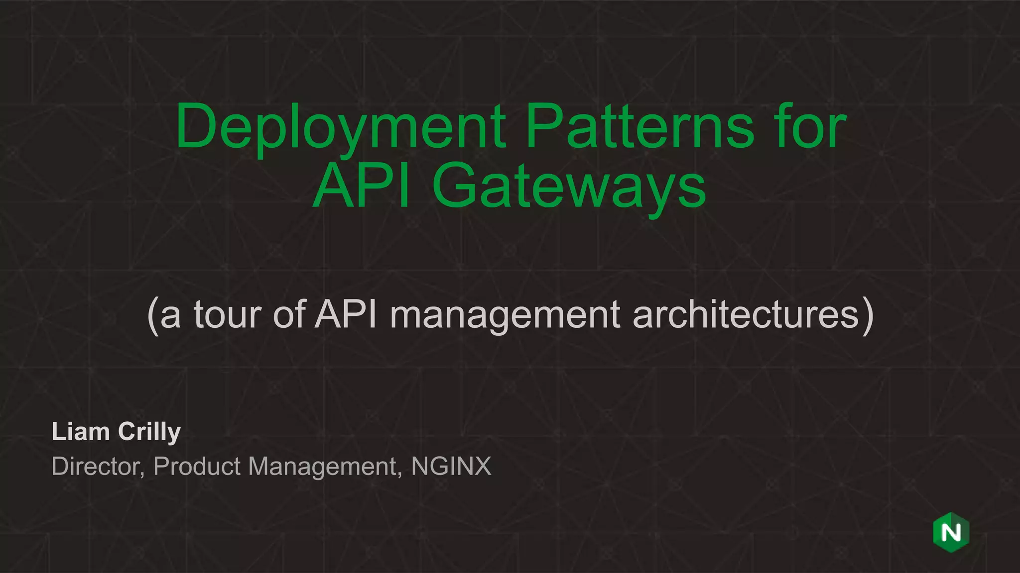 A Tour of Different API Management Architectures | PPT