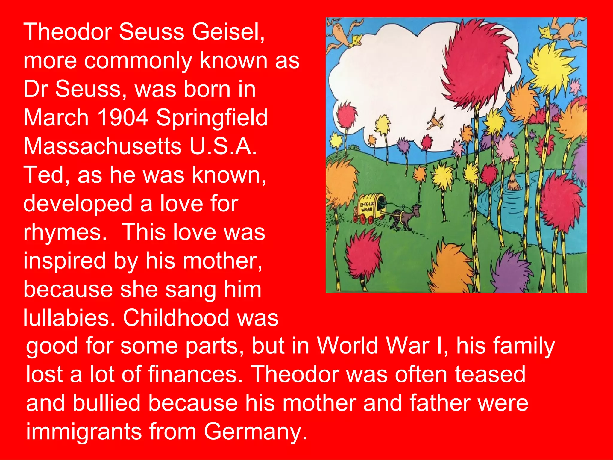 Liam's Dr Seuss Slide | PPT
