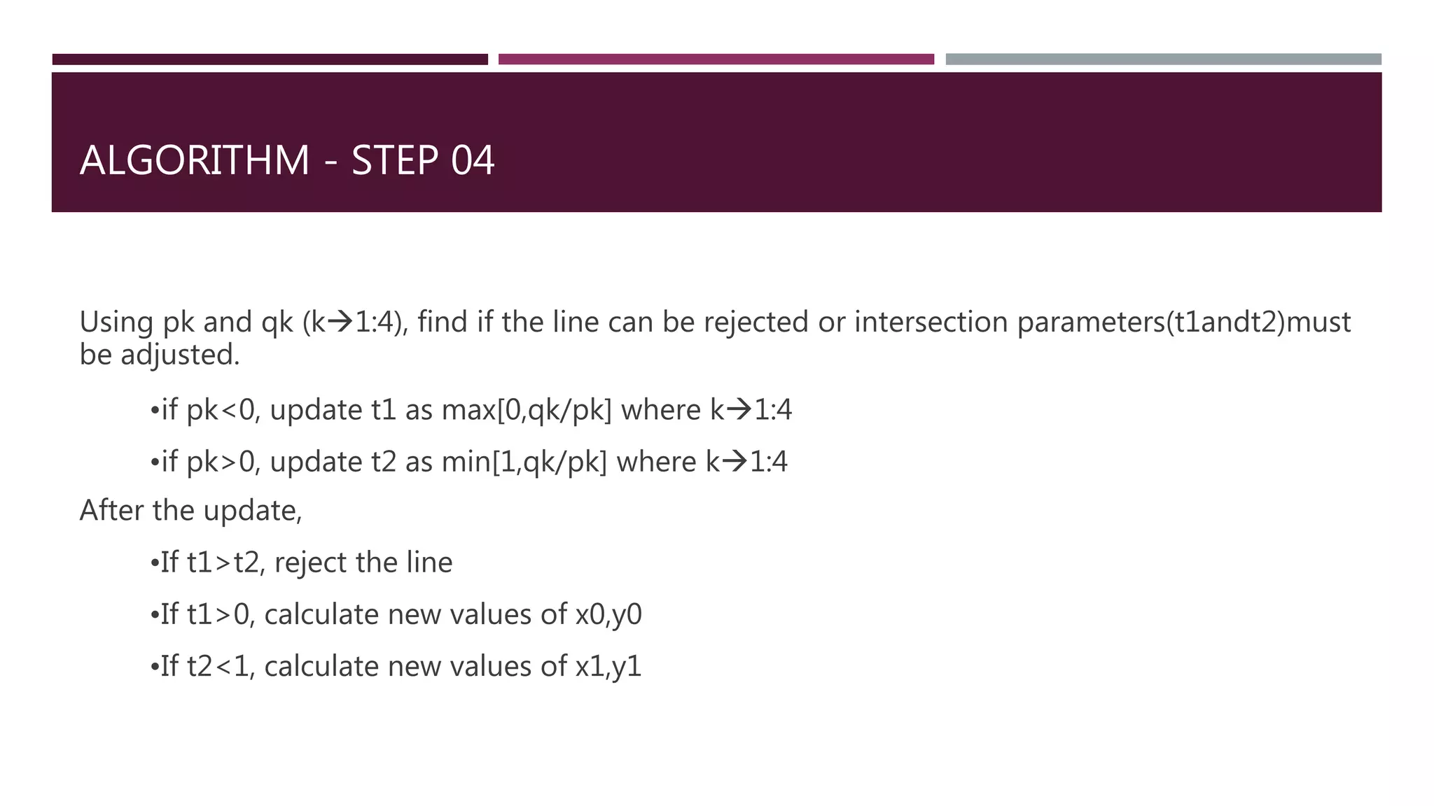 Liang- Barsky Algorithm, Polygon clipping & pipeline clipping of ...