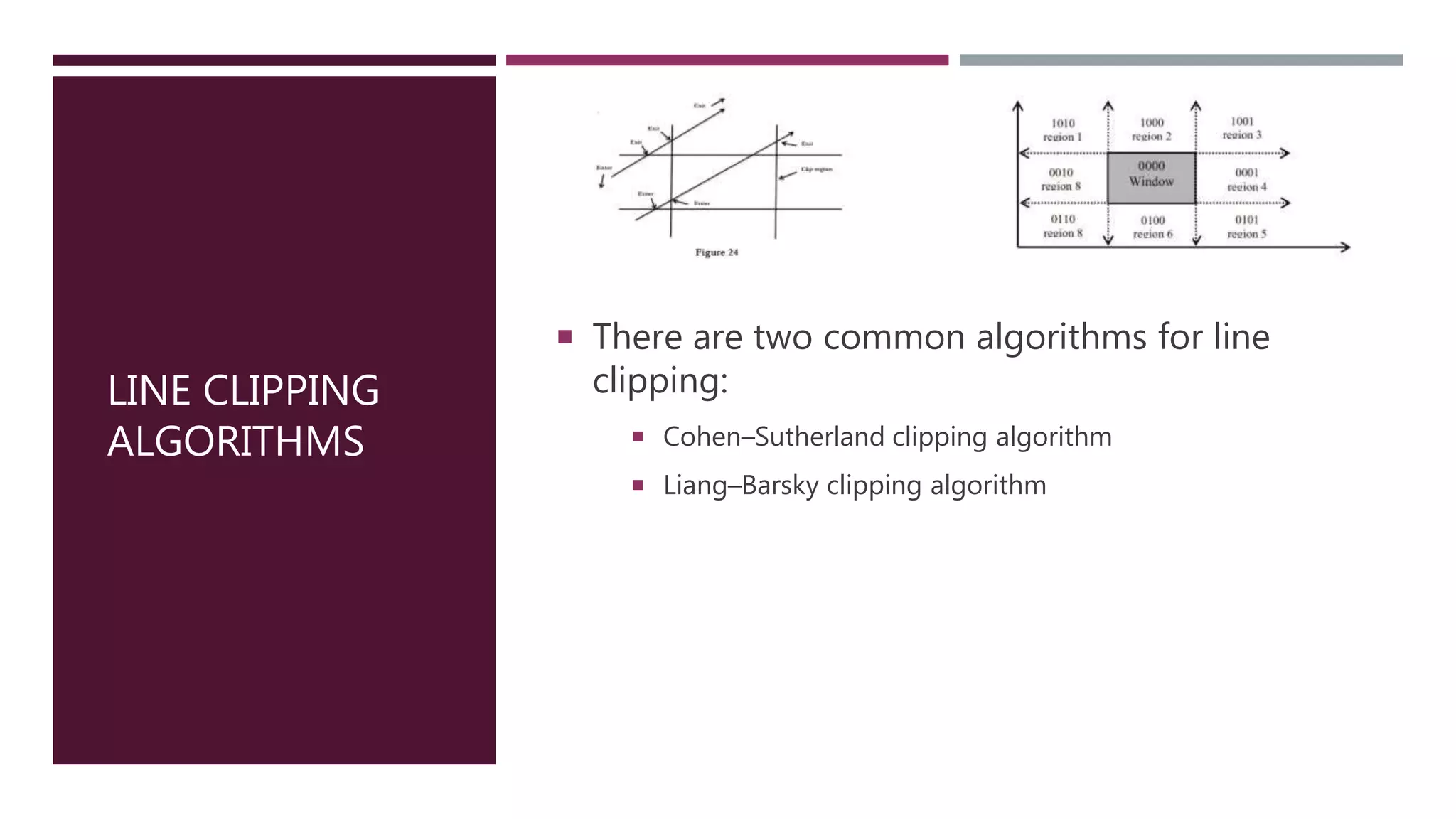 Liang- Barsky Algorithm, Polygon clipping & pipeline clipping of polygons | PPTX