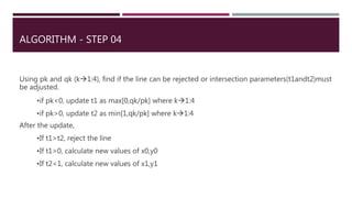 Liang- Barsky Algorithm, Polygon clipping & pipeline clipping of ...