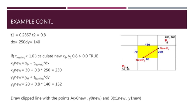 Liang- Barsky Algorithm, Polygon clipping & pipeline clipping of polygons | PPTX | 3-D Graphics ...