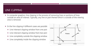 Liang- Barsky Algorithm, Polygon clipping & pipeline clipping of polygons | PPTX
