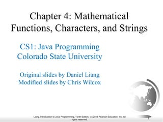 LiangChapter4 Unicode , ASCII Code .ppt | Programming Languages | Computing