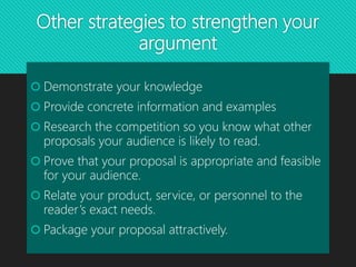 LIB300 Writing and Completing Reports and Proposals | PPT