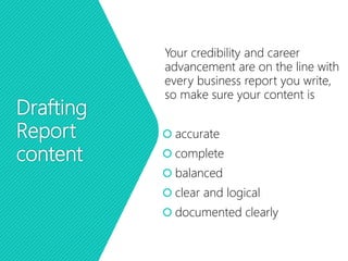 LIB300 Writing and Completing Reports and Proposals | PPT