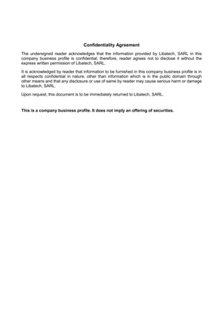 Libatech company profile | DOC