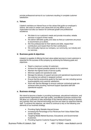 Libatech company profile | DOC