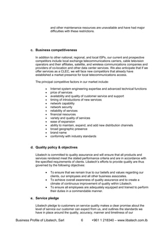 Libatech company profile | DOC