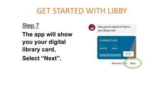 Libby for Overdrive - Getting Started | PPTX | Technology & Computing