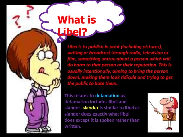 Libel/Defamation/slander | PPT