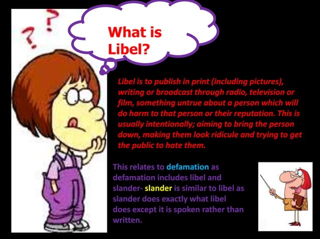 Libel/Defamation/Slander | PPTX