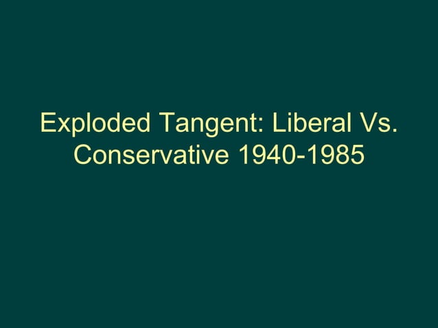 Liberal Vs. Conservative APUSH review | PPT