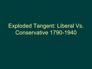 Liberal Vs. Conservative APUSH review | PPT