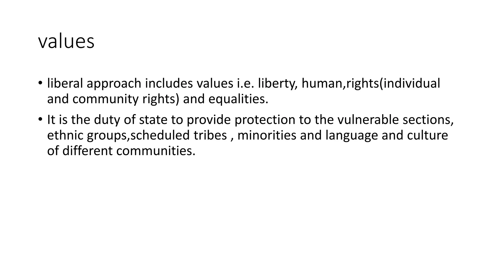 Liberal approach to study Indian politics | PPTX