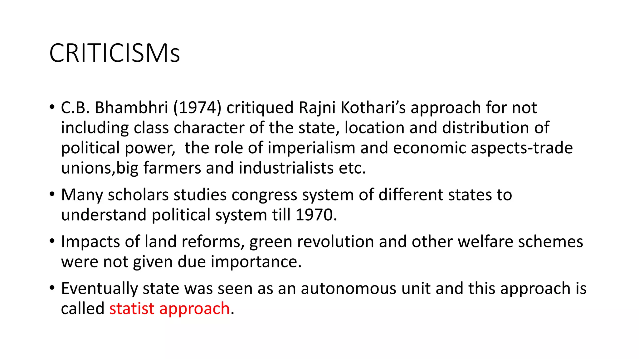Liberal approach to study Indian politics | PPTX