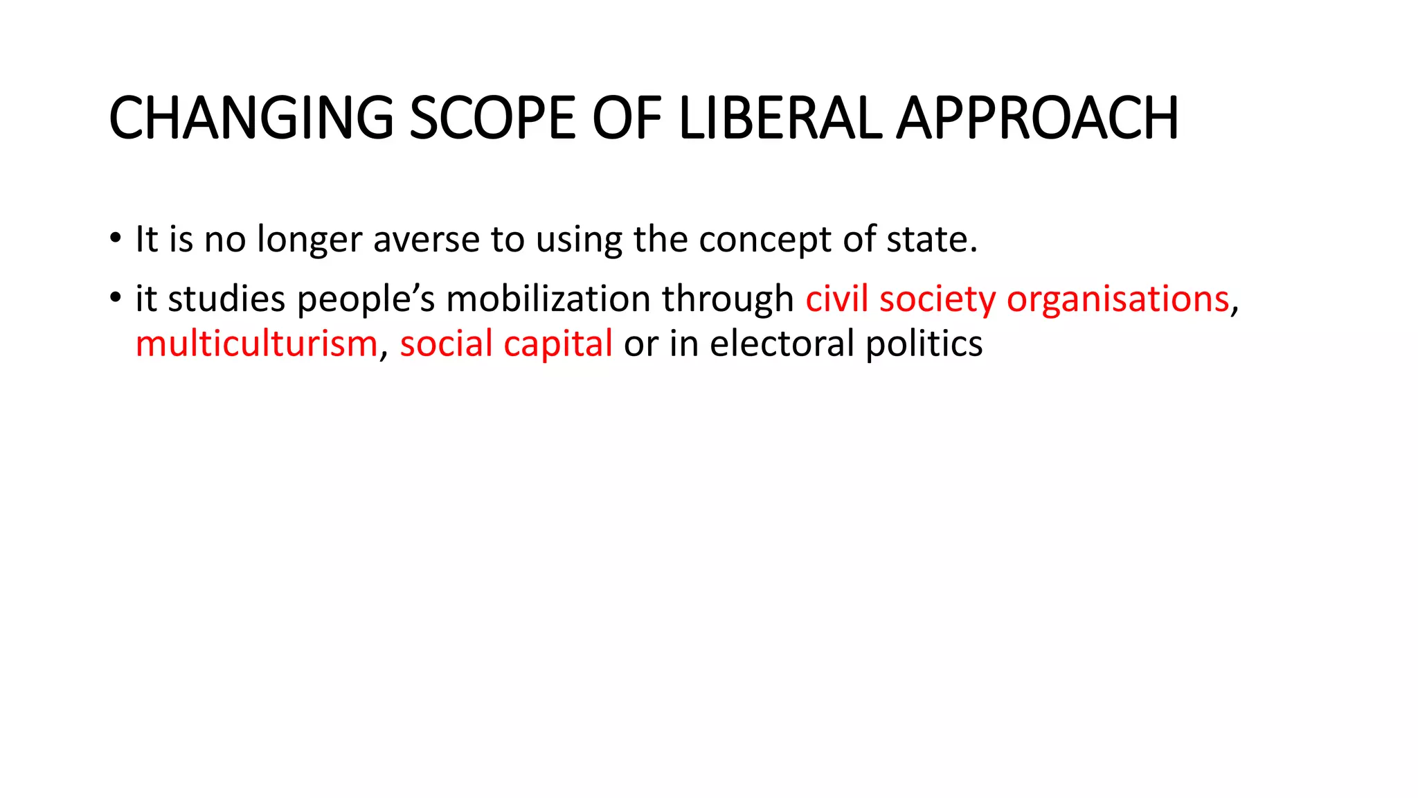 Liberal approach to study Indian politics | PPTX