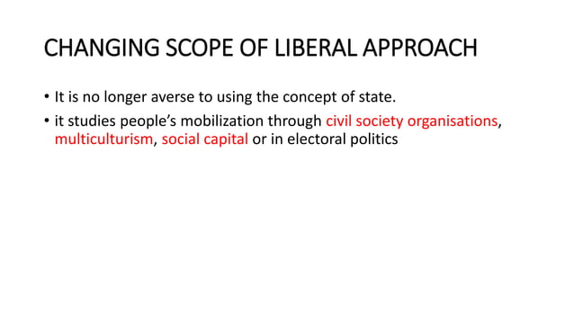 Liberal approach to study Indian politics | PPTX
