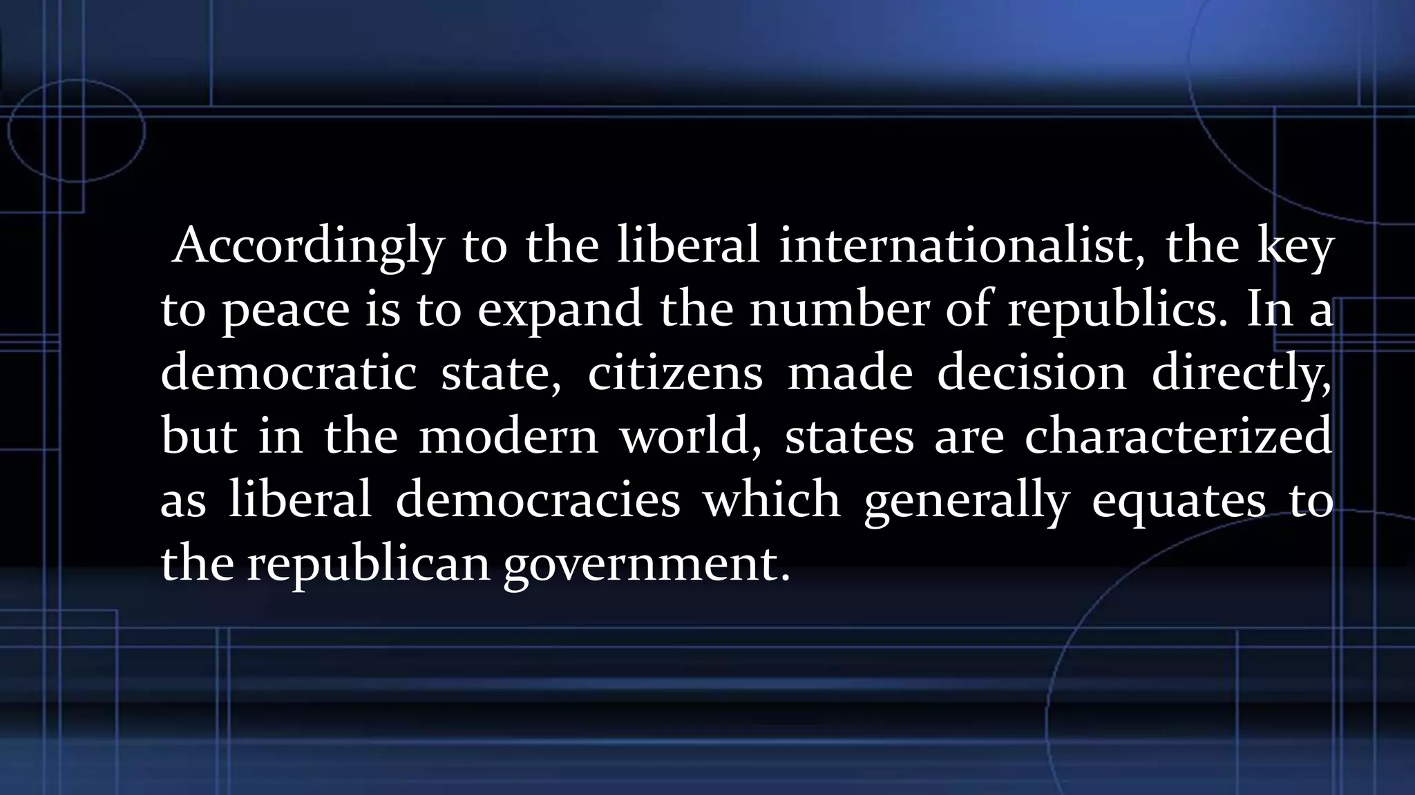 Liberal internationalism | PPTX