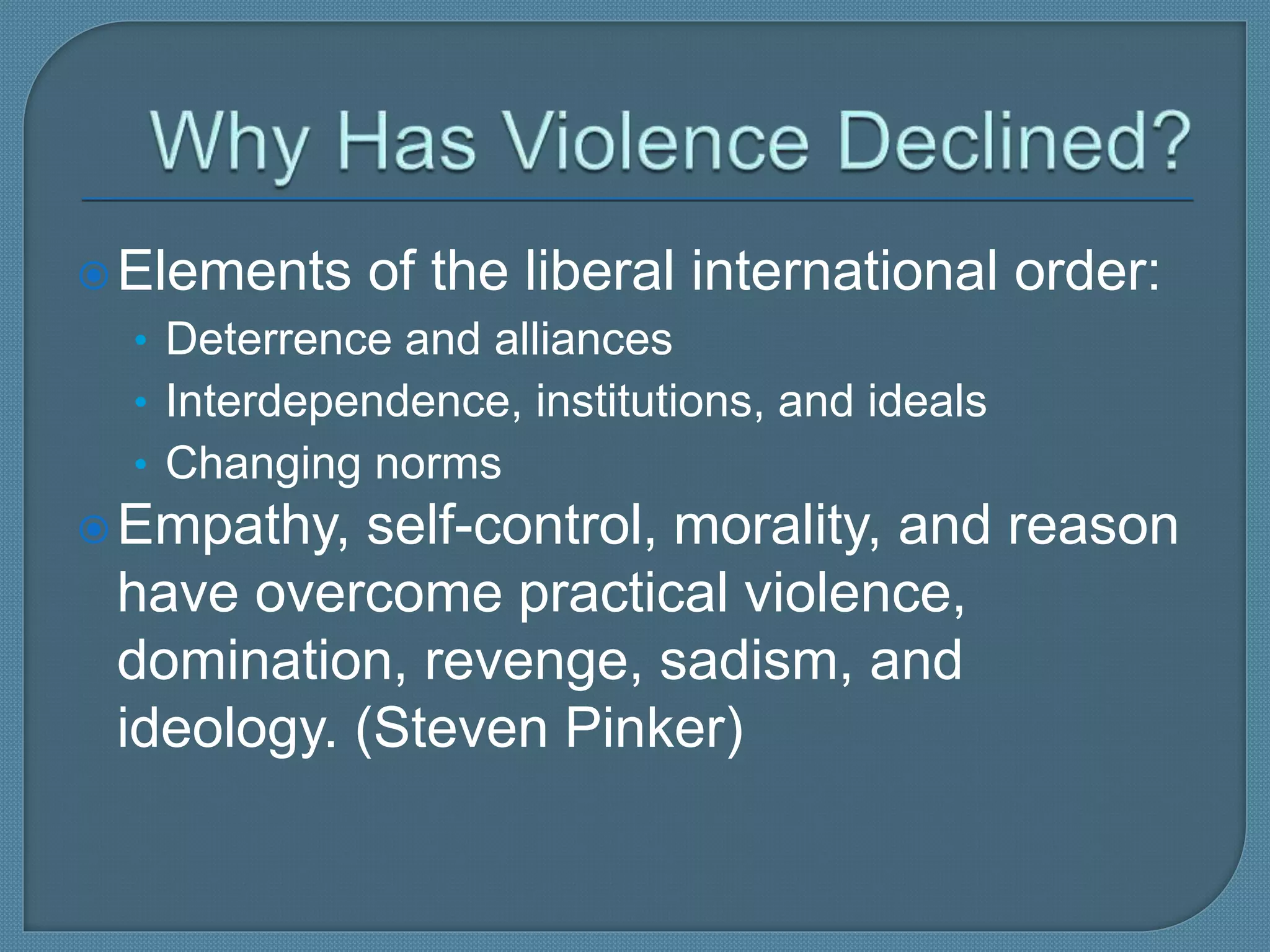 The Liberal International Order | PPTX