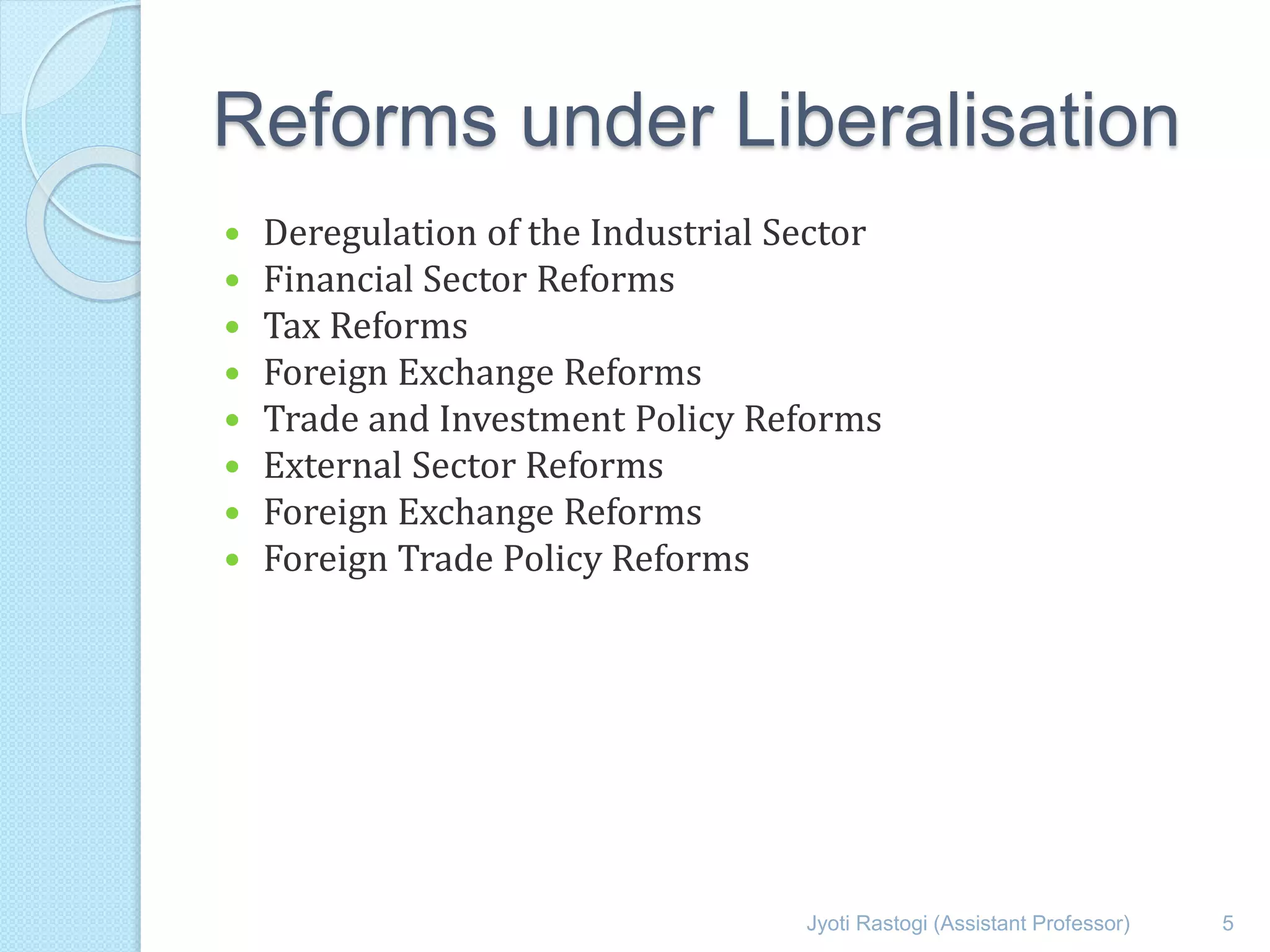 Liberalisation | PPTX