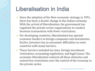 Liberalisation | PPTX
