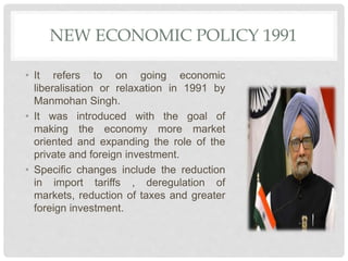 Liberalisation of indian economy | PPTX