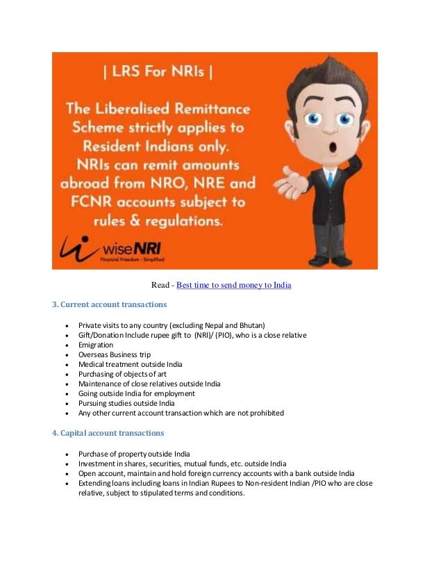 Liberalised remittance scheme for nri 5 facts about lrs scheme ...