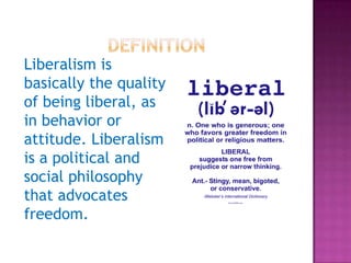 Liberalism | PPTX