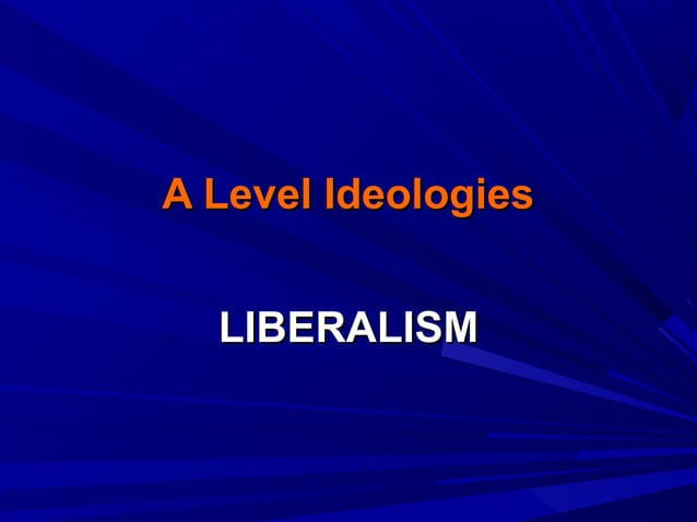 Liberalism | PPT