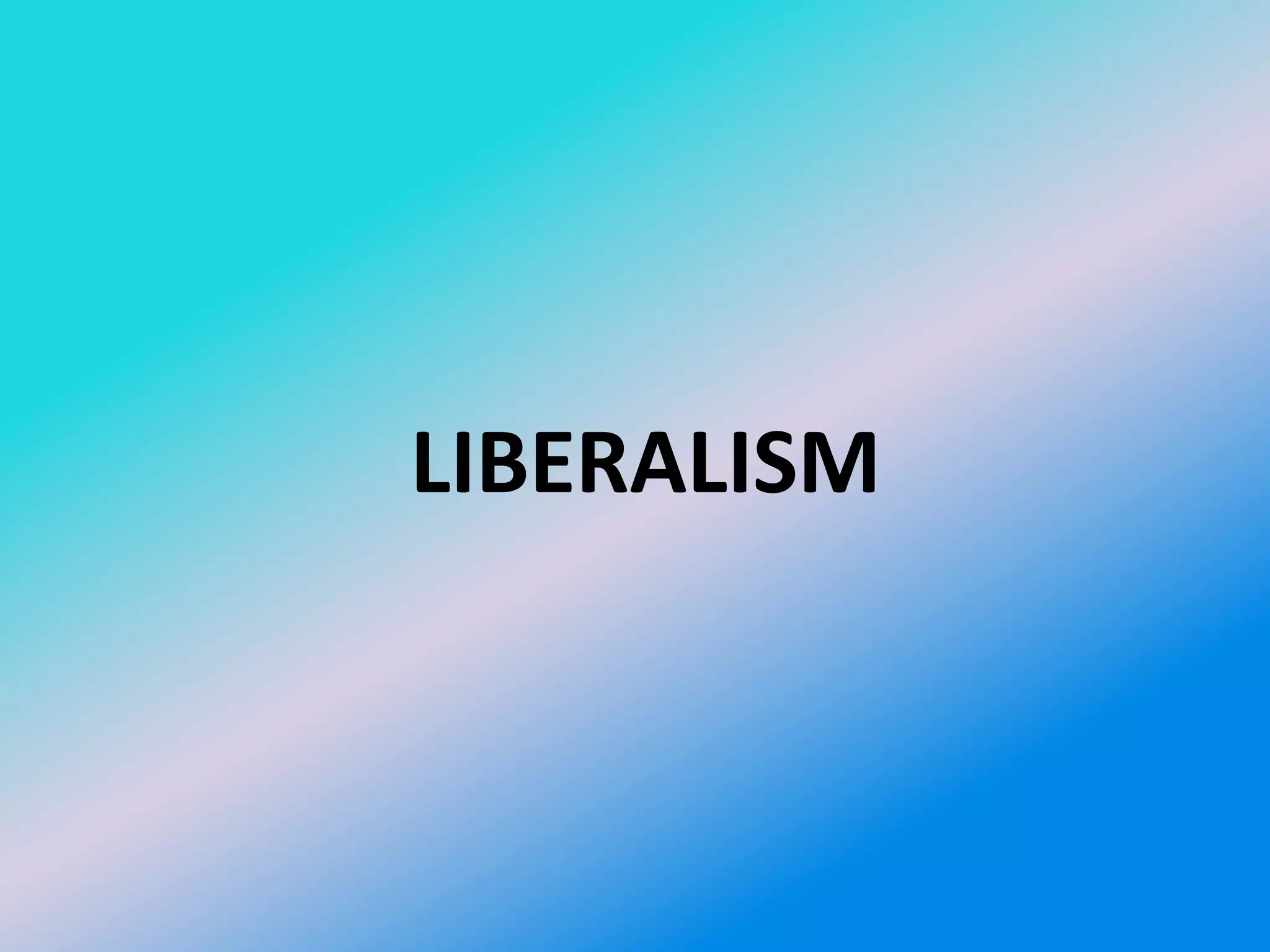 Liberalism | PPTX