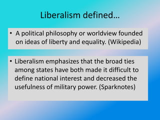 Liberalism | PPTX