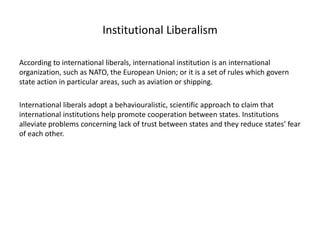 Liberalism theory,Types of liberalism,and criticism | PPTX