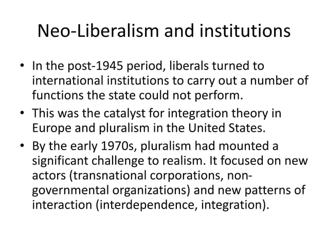 Liberalism theory,Types of liberalism,and criticism | PPTX