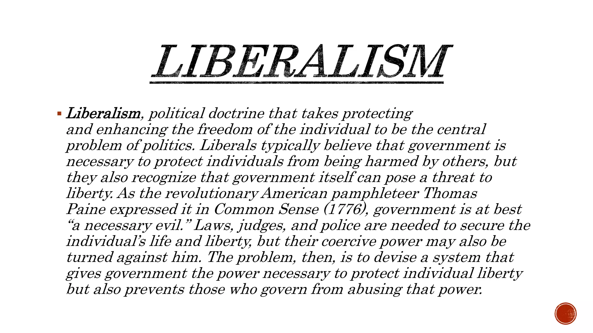 Liberalism | PPTX