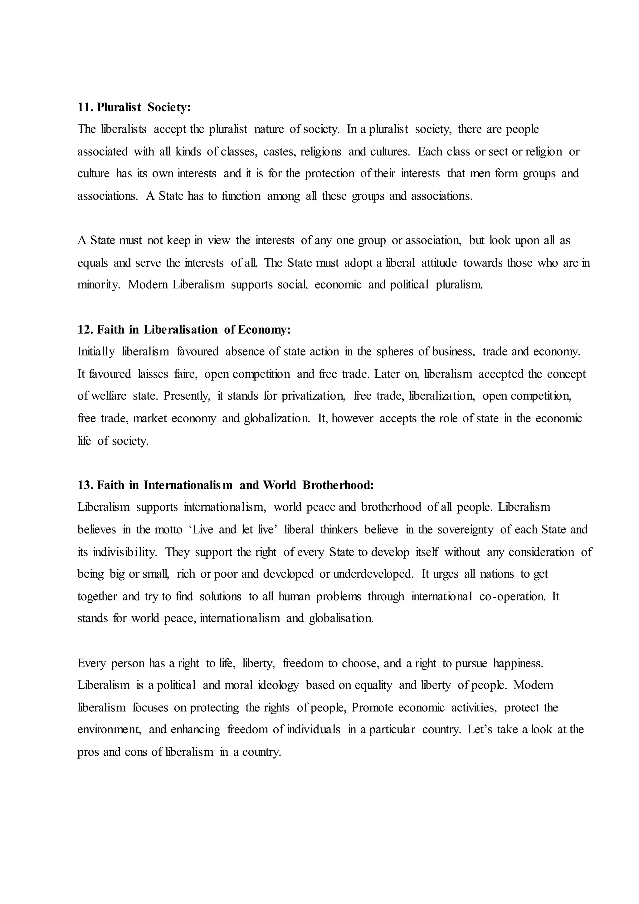 Liberalism | DOCX
