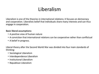 liberalism in the context of political science | PPTX