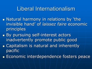 liberalism in international relations for punjab university | PPT