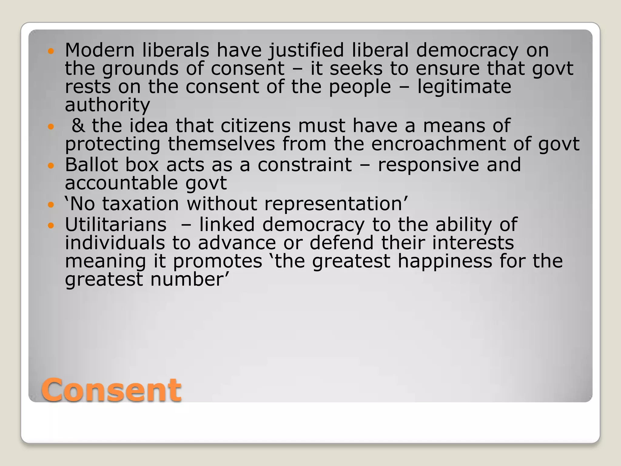 Liberalism and democracy | PPTX