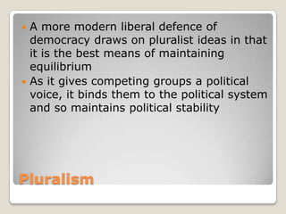 Liberalism and democracy | PPTX