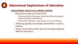 Liberalism and Education (slide by salcedo) | PPTX